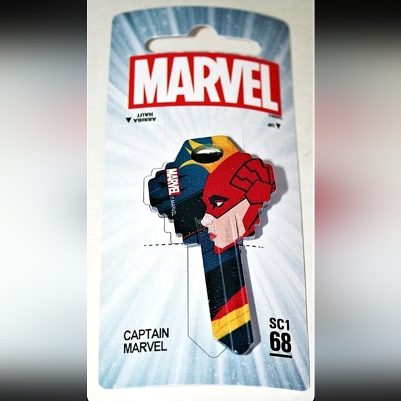 Marvel | Other | Captain Marvel Comics Photo Door Lock Sc 68 Key Blank ...